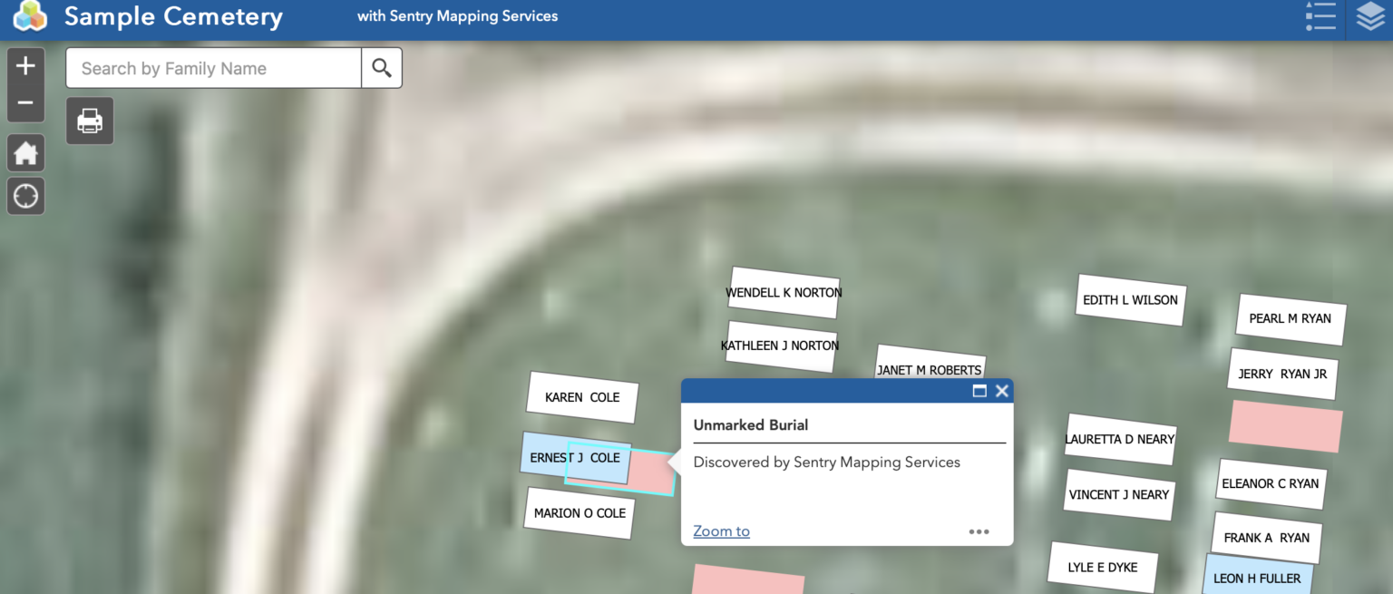 GPS Grave Location Services for Cemeteries | Sentry Mapping
